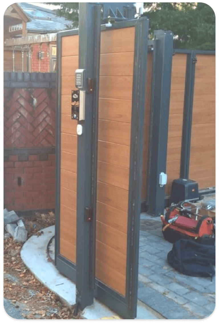 Around The Corner Sliding Folding Gates | EA Group
