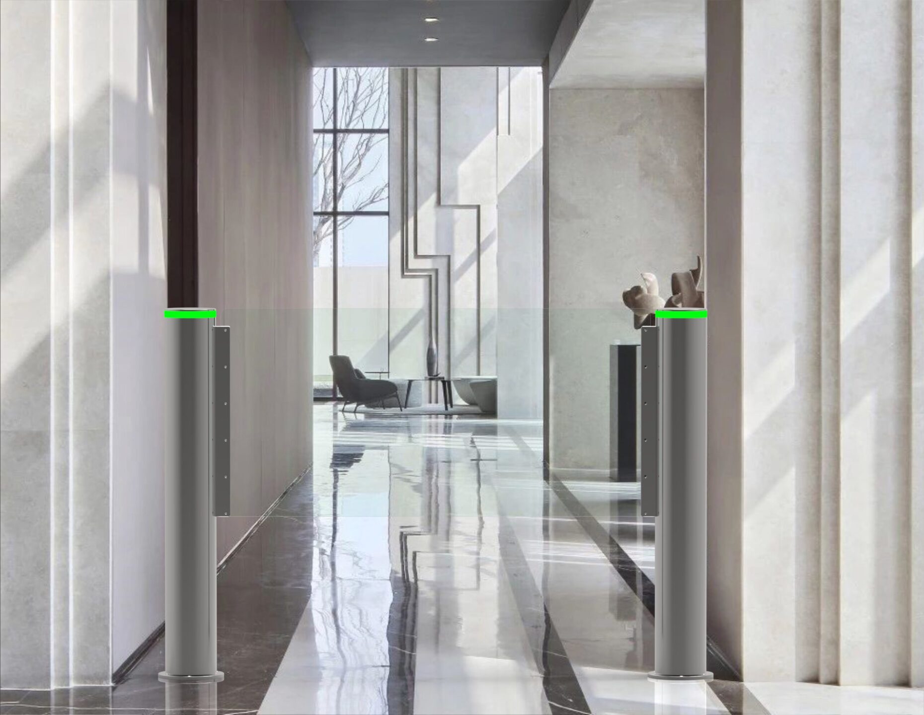 EA Glass Swing Gate Entrance Solutions | EA Group